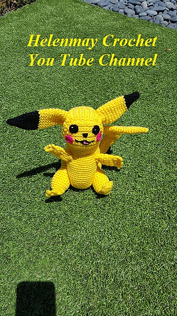Ravelry: Pokemon Pikachu Hand Puppet pattern by Helen Brady