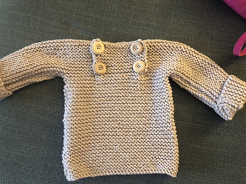 Ravelry: Natural Baby Pullover pattern by Marta Porcel