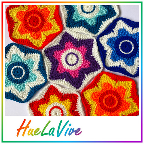 Ravelry: Hexagon Flower I pattern by Hila Lifshitz