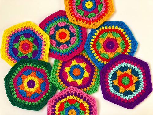 Ravelry: Hexagon flower pattern by Hila Lifshitz