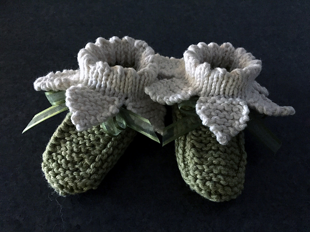 Ravelry: Flower Booties pattern by Gail Hill