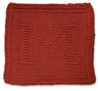 Ravelry: Monogrammed Dishcloth Letter M pattern by Heather Kate