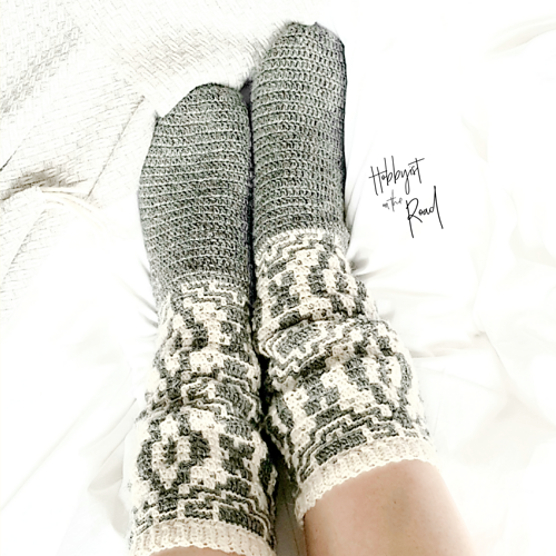 Ravelry: Baltic Winds Slouchy Socks pattern by Vytene Laucyte