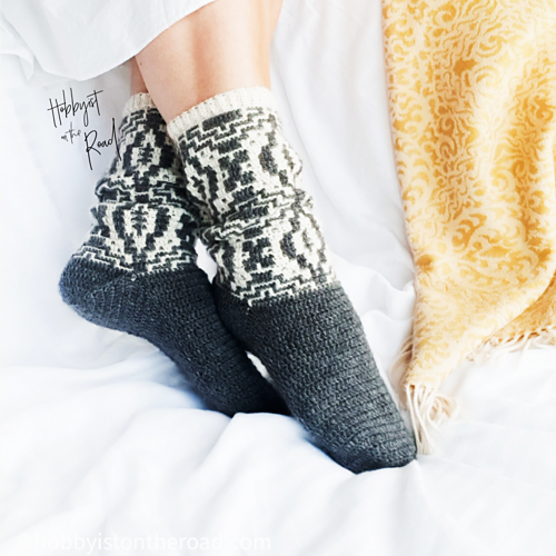 Ravelry: Baltic Winds Slouchy Socks pattern by Vytene Laucyte