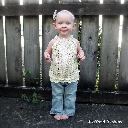 Ravelry: Drawstring Halter Top or Pullover pattern by Lisa van Klaveren