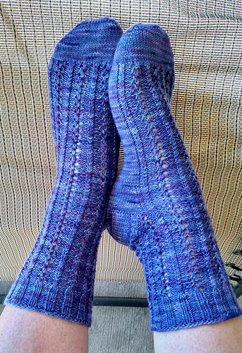 Ravelry: Big Girl's Lace-Rib Socks pattern by Melitta Guthrie and ...