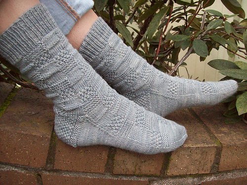 Ravelry: Patchwork Weasley Socks pattern by Erica Lueder