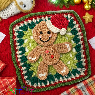Ravelry: Christmas Granny Square Gingerbread pattern by Homeartist crochet