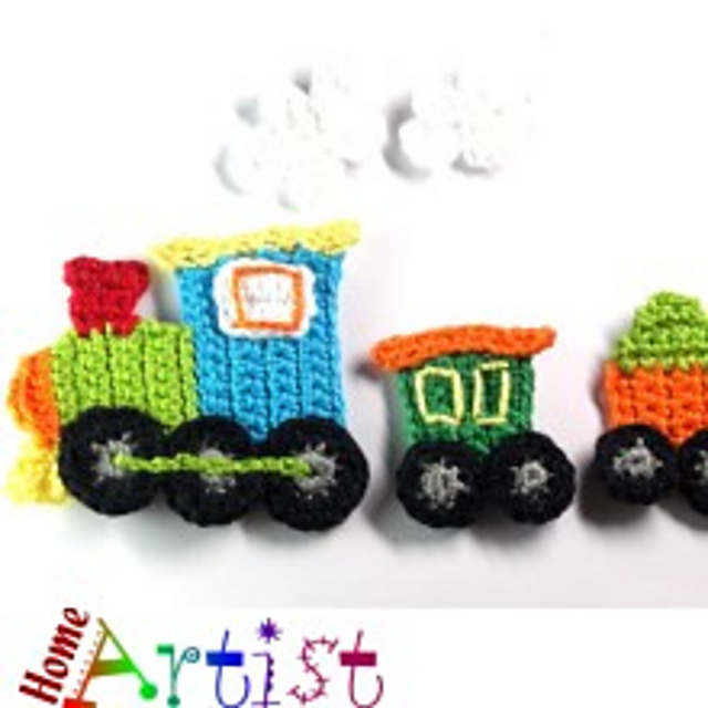 Ravelry: Train Applique pattern by Homeartist crochet