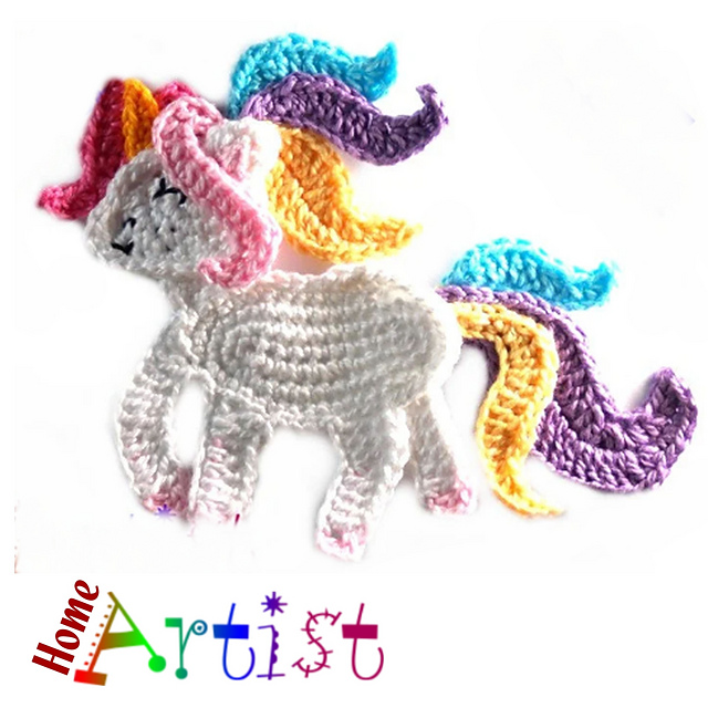 Ravelry: Unicorn Applique pattern by Homeartist crochet