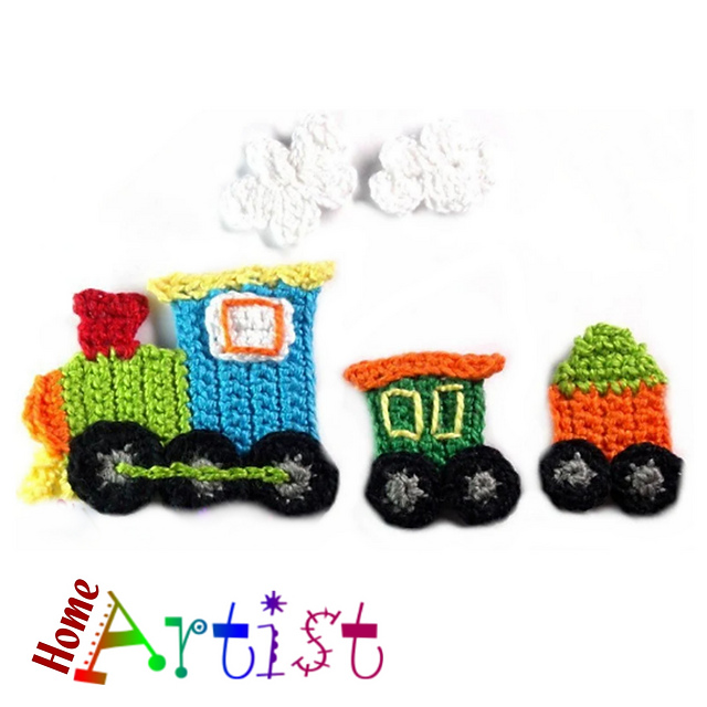 Ravelry: Train Applique pattern by Homeartist crochet