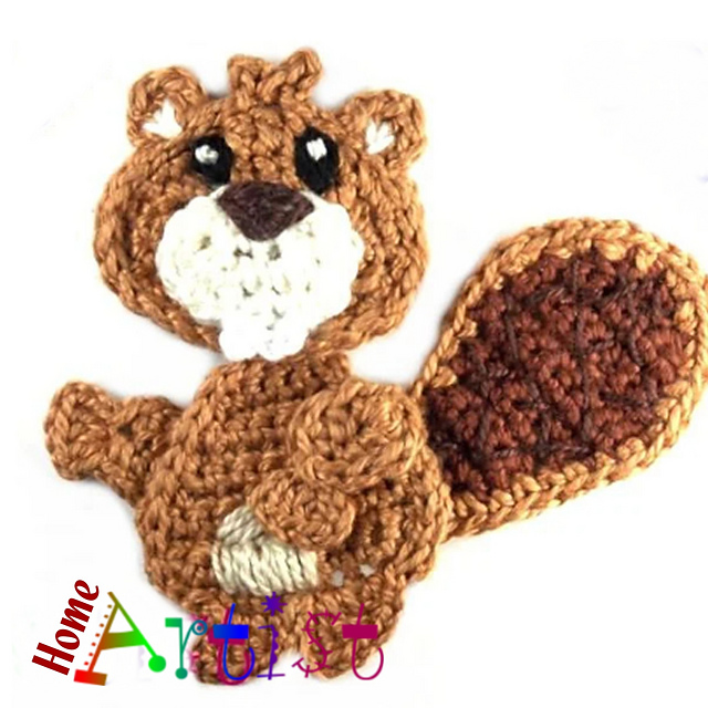 Ravelry: Beaver Applique pattern by Homeartist crochet