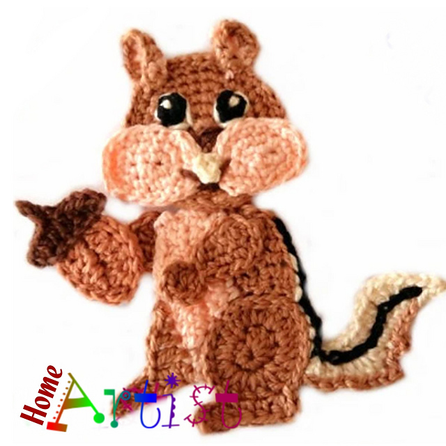 Ravelry: Chipmunk Applique pattern by Homeartist crochet