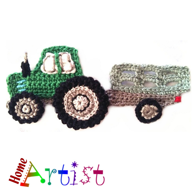 Ravelry: Tractor applique pattern by Homeartist crochet