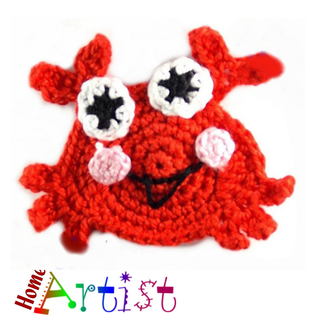 Ravelry: Crab + Shell Applique pattern by Homeartist crochet
