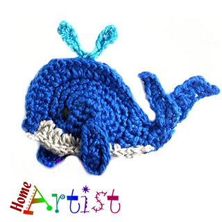 Ravelry: Whale + Shell Applique pattern by Homeartist crochet