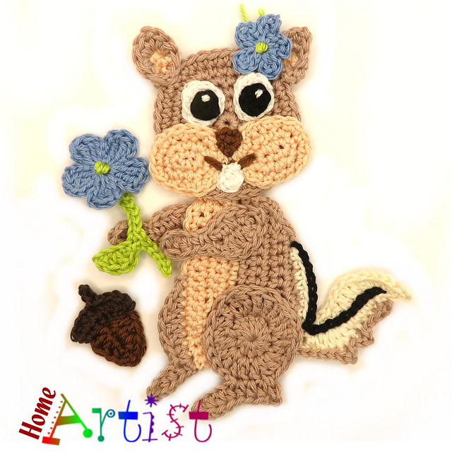 Ravelry: Chipmunk Applique pattern by Homeartist crochet