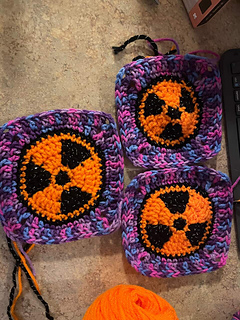 Ravelry: Radiation Symbol Granny Square pattern by Hook and Riot