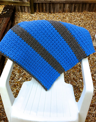 Ravelry: Crocheted Afghan in V-Stitch pattern by V. Noël