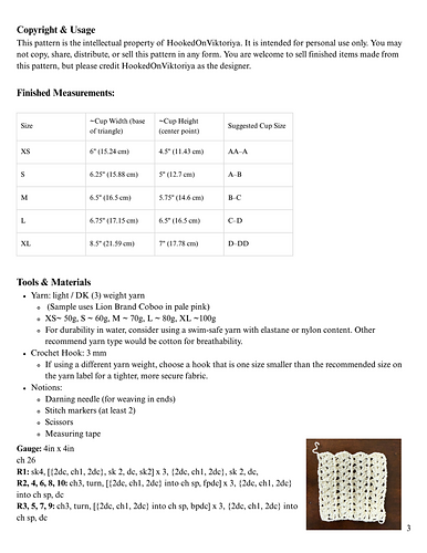 Ravelry: Triangle Shell Bikini Top pattern by Viktoriya Loshkarova