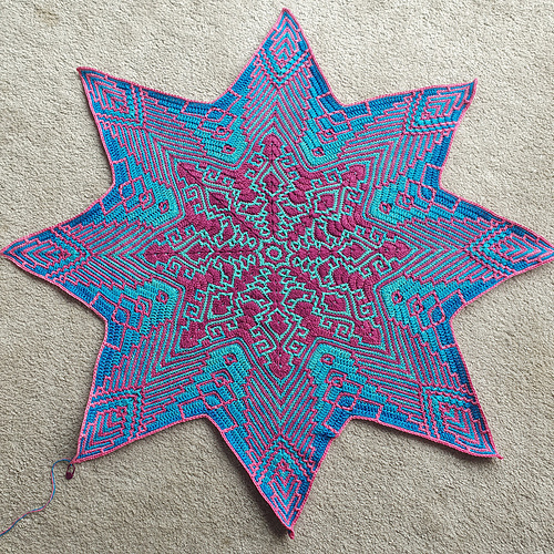 Ravelry: Mystic Harmony Mosaic Star pattern by Crochet Hooks and Magic