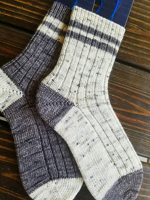 Ravelry: Mirror Mirror Socks pattern by Hannah Burns