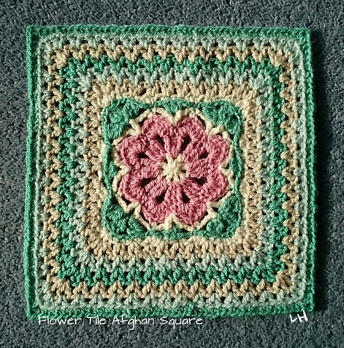 Ravelry: Flower Tile Afghan Square pattern by Marta Chrzanowska