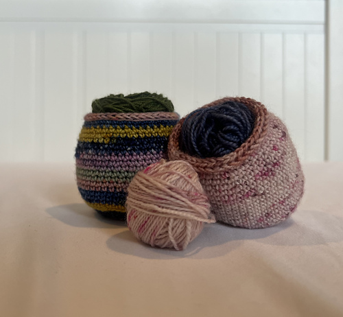 Ravelry: Mini Yarn Cozy (Crochet) pattern by Knitty Natty