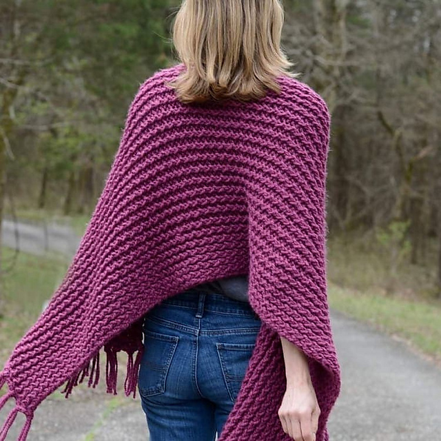 Ravelry: Easy Double Knit Shawl pattern by Amanda Pratt