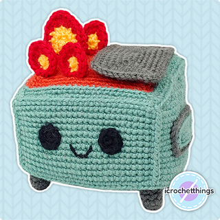 Ravelry: Dumpster Fire Amigurumi pattern by i crochet things