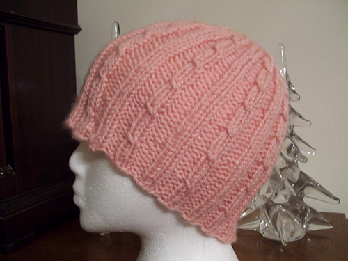 Ravelry: Mock Cable and Rib Hat pattern by KnitCurio