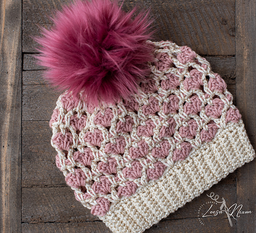 Ravelry: Snow Heart Beanie pattern by Leesa's Knotty Corner