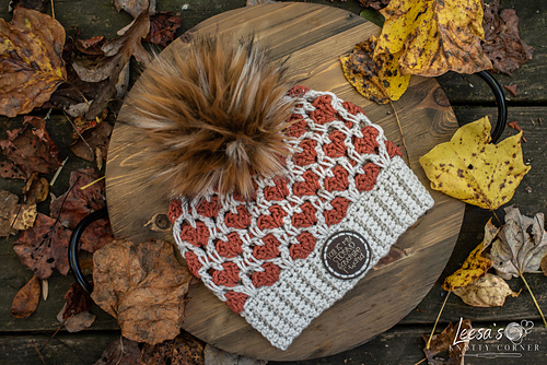 Ravelry: Snow Heart Beanie pattern by Leesa's Knotty Corner