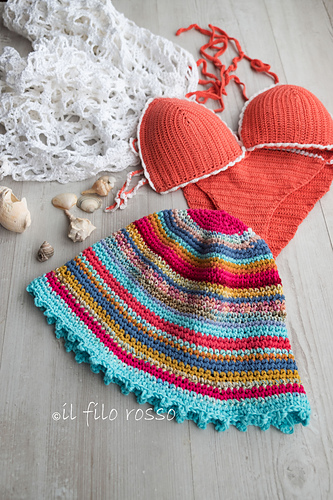 Ravelry: Bucket Hat "TRUE COLORS" pattern by Mirka Rallo IL FILO ROSSO