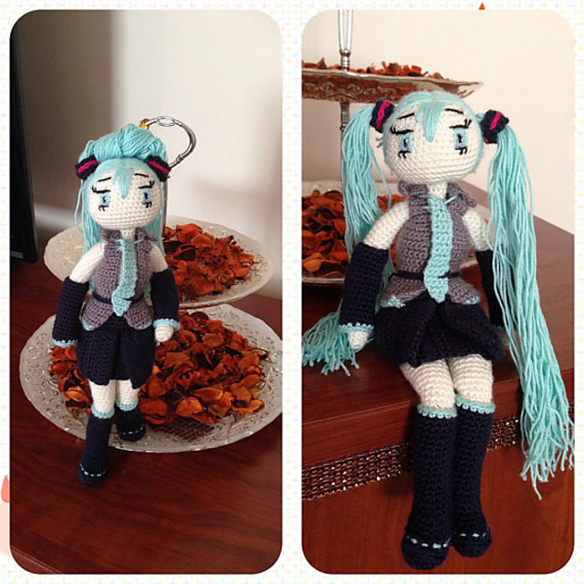 Ravelry: Hatsune Miku amigurumi pattern by ilknur Karaca