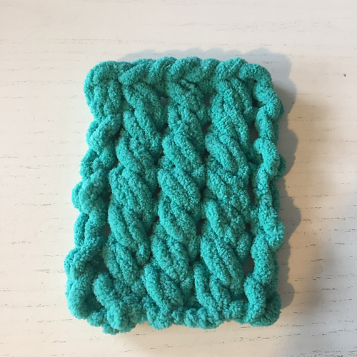 Ravelry: Cable-Knit Mug Rugs pattern by I Love My Blanket