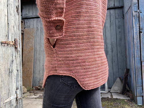 Ravelry: Sawyer Shacket pattern by Courtney A. Clark