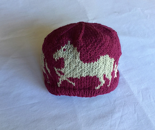 Ravelry: Three Horses Hat - Trot, Jump, Run pattern by Lynne Ulicki