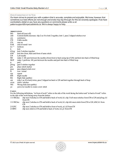 Ravelry: Celtic Child: Small Miracles Baby Blanket pattern by Luise O'Neill