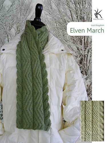 Ravelry: Lost Kingdom: Elven March Scarf pattern by Luise O'Neill