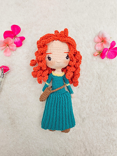 Ravelry: princess Mérida pattern by Ingrid Uribe