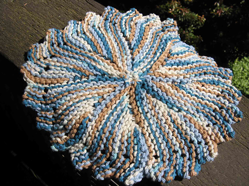 Ravelry: Knitted Round Dishcloth pattern by Mielke's Fiber Arts