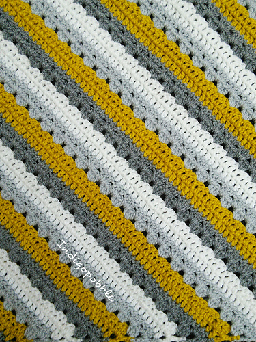 Ravelry: Cosy Stripe C2C Blanket pattern by Pat Foster