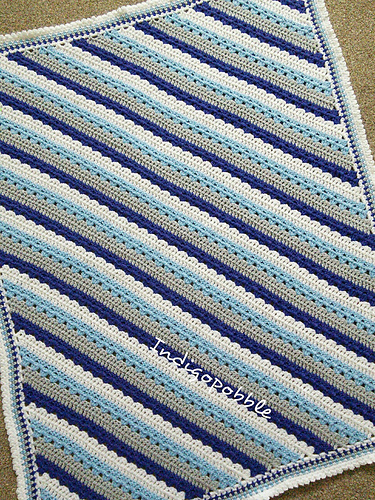 Ravelry: Cosy Stripe C2C Blanket pattern by Pat Foster