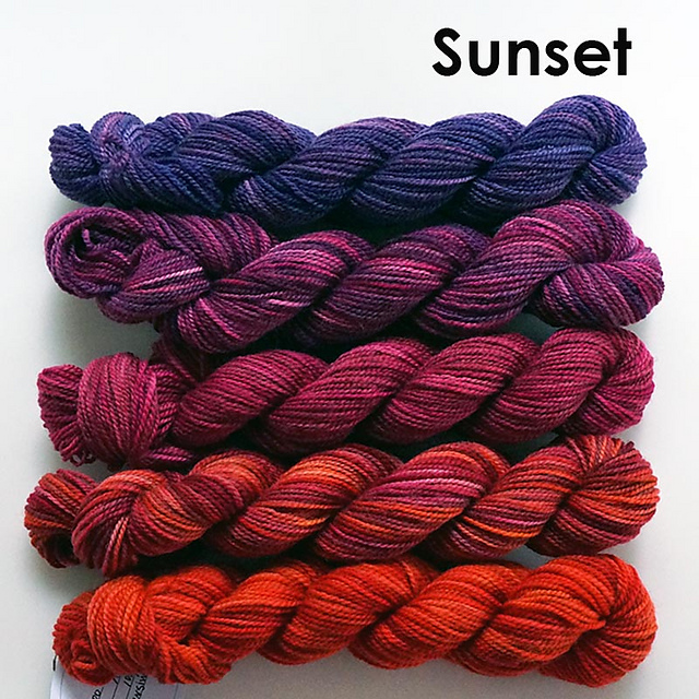 Ravelry: Infinite Twist Helix Five-Color Gradient