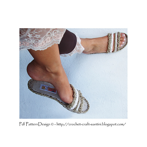 Ravelry: Cord Sandals pattern by Sophie and Me-Ingunn Santini