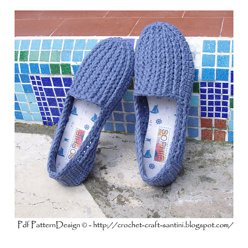 Ravelry: Ribbed Denim Loafers pattern by Sophie and Me-Ingunn Santini