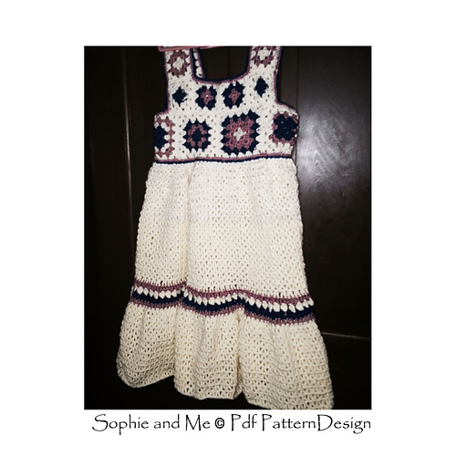 Ravelry: GRANNY SQUARE TODDLER DRESS pattern by Sophie and Me-Ingunn ...