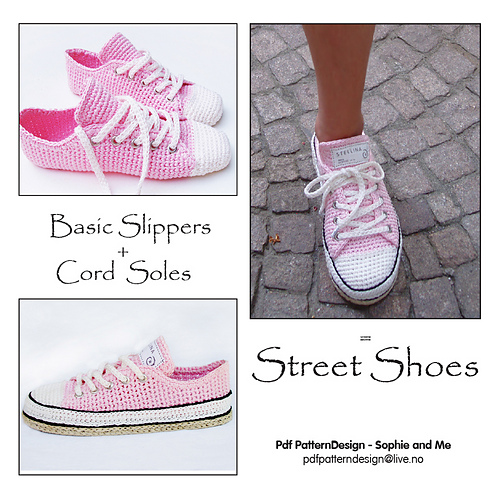 Ravelry: Sneaker Classics + Cord Sole Tutorial - patterns