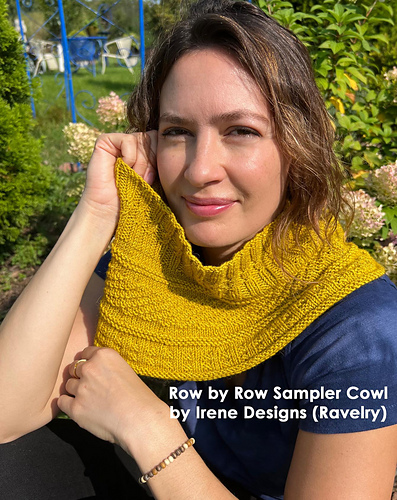 Ravelry: Row by Row Sampler Cowl pattern by Irene Designs